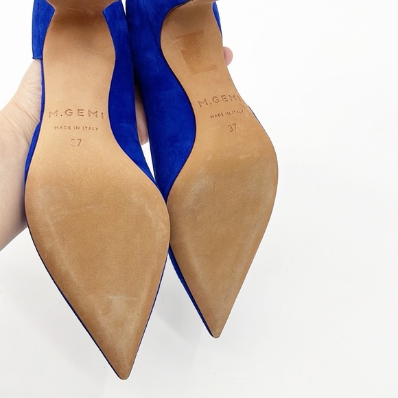M. Gemi | Shoes | M Gemi Eloisa Pointed Toe Sculpted Heel Dorsay Cobalt ...